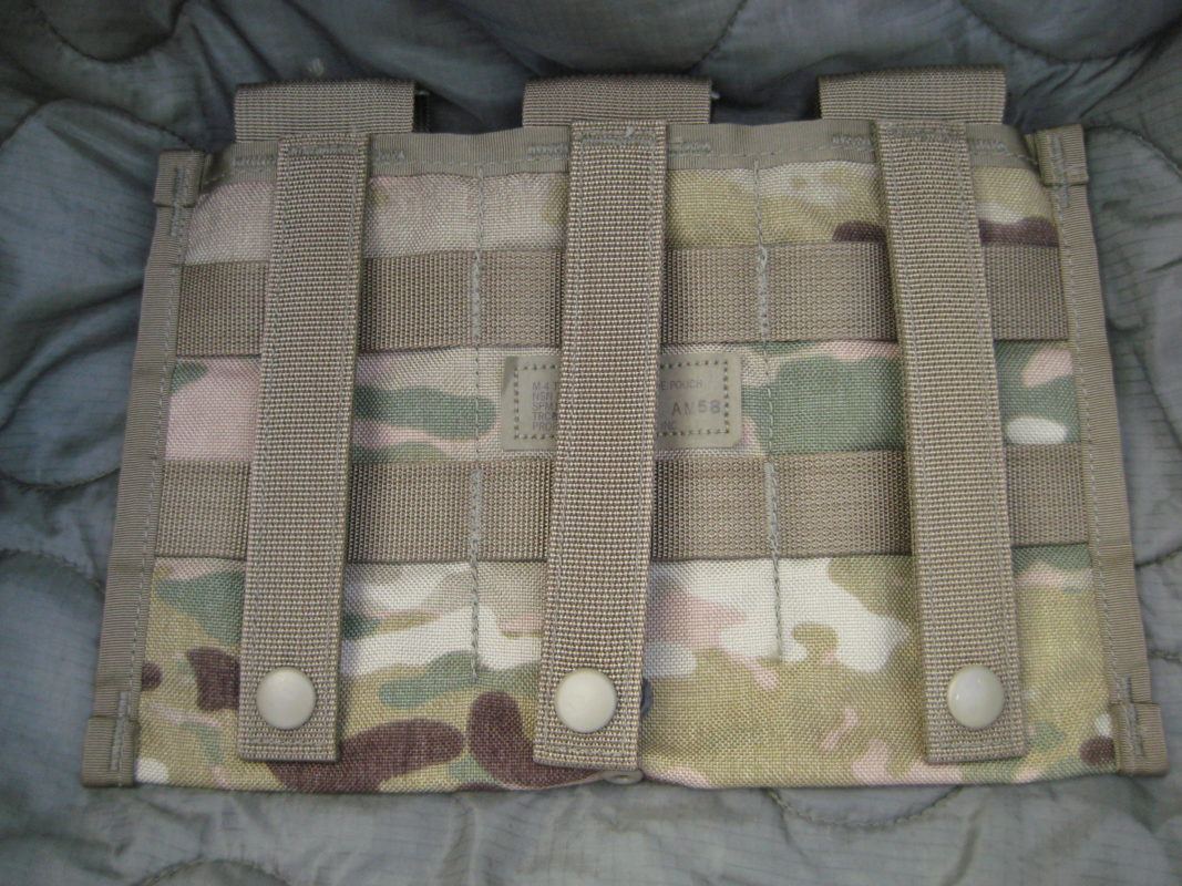 Original US Army Triple Mag Molle II Pouch in OCP Multicam - BW & ARMY Shop
